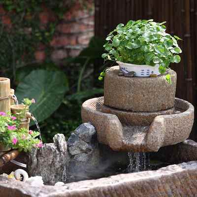 中院假山流smf-smsc水景观喷泉室内式庭阳台鱼池户外园装花饰造景