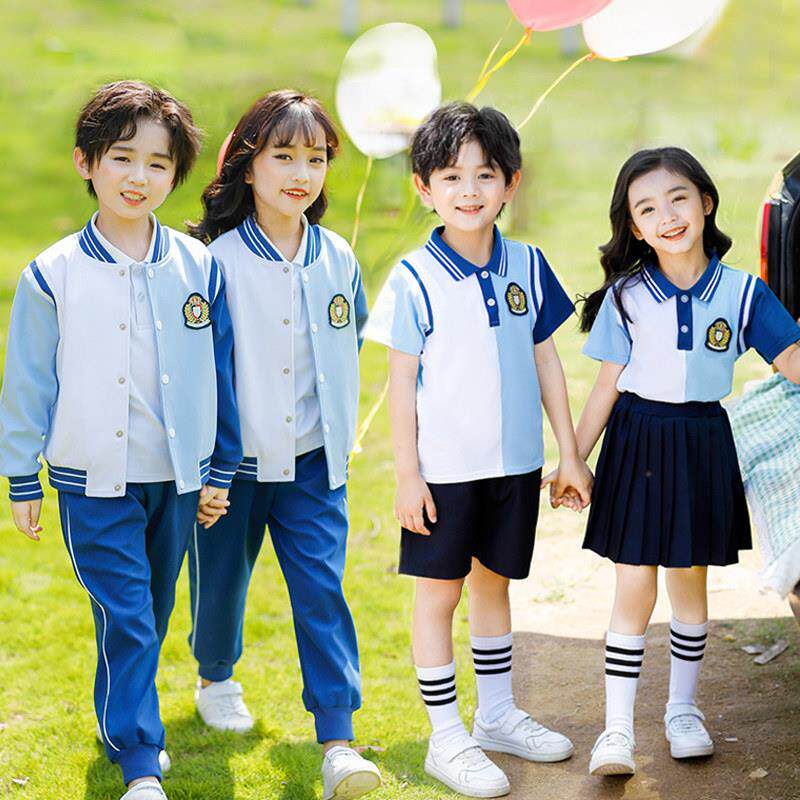 幼儿园园服春秋冬装运动学院风一年级小学生班服校服三件套装校服