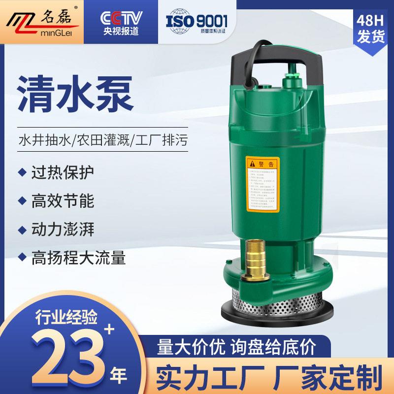 名磊潜水式清水泵家用抽水井水清水泵 农用灌溉清水泵烤漆抽水泵