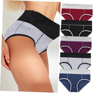 cotton briefs for women large size underwear 5条套装棉内裤女