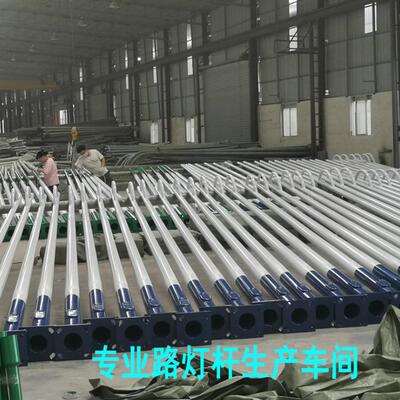 灯杆厂家LE双D路灯杆单臂8米双太阳能灯杆110米2VWC米挑臂头路灯