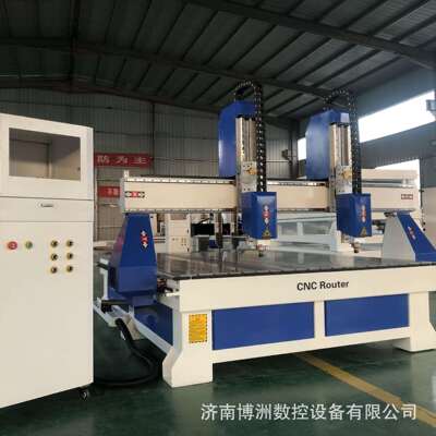 数控1825双头棺木雕刻机甘肃寿材浮雕机河北双头棺材机