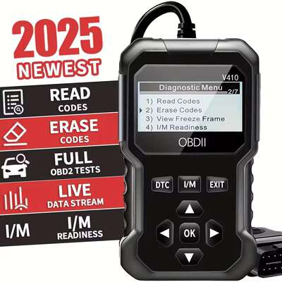 V410汽车故障诊断仪elm327发动机故障读取数据流电瓶电压obd2检测