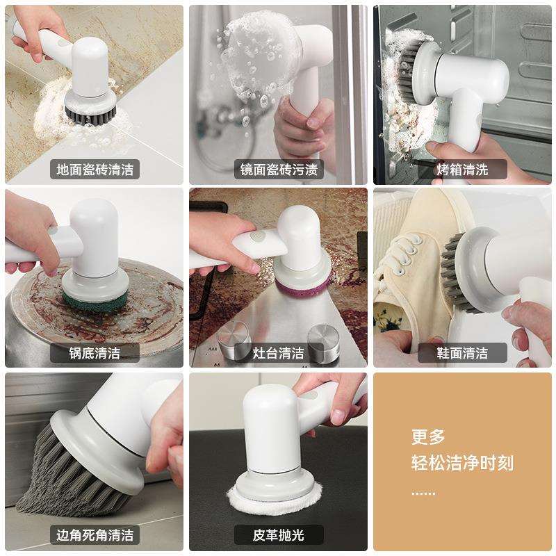 家用无线电动清洁刷厨房多功能手持刷子自动清洗机电动刷洗碗其他