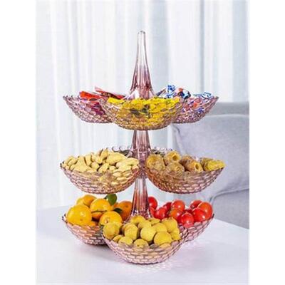 Multi - layer fruit tray creative snacks inventory rack