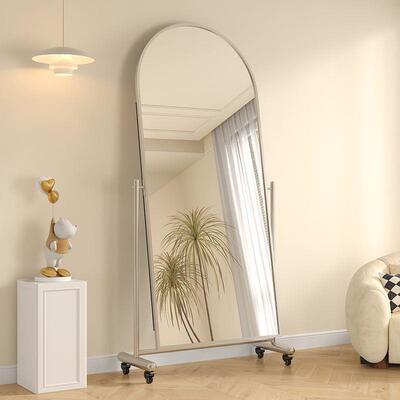 装店全身镜可镜移动健身房带轮舞镜可调节落地蹈试MRR衣服简约现