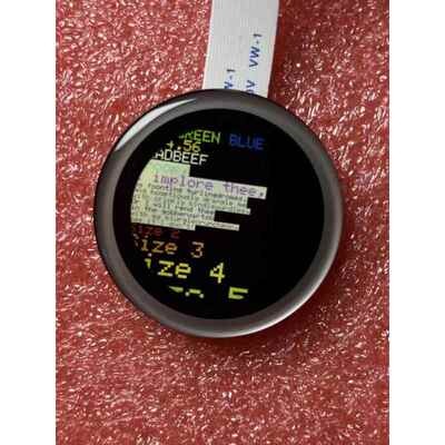 1.09寸LCD/TFT液晶屏IPS全视角显示屏圆形彩屏电容触摸屏GC9A01