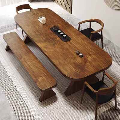 实木茶桌桌家用茶厅AIF阳客台泡茶现代简约楼办公室实木茶台