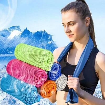Microfiber Quick Dry Gym Towel Silver ION OdorFree Absorbent