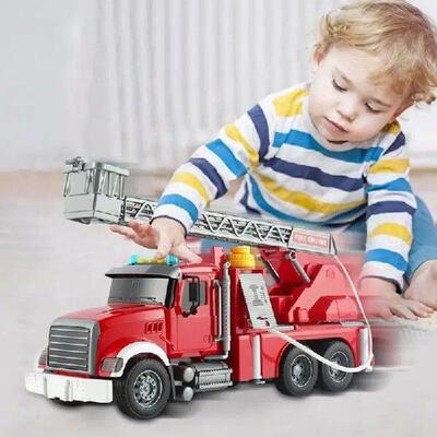 Kids Fire Truck 1:12 Fire Rescue Vehicle With Water