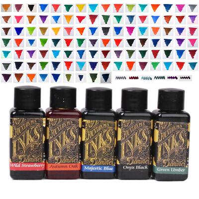 英国Diamine钢笔墨水30ml彩色墨水正装野草莓红书写用