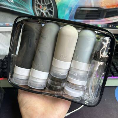 现货17件套行洗漱用瓶旅行装容防漏硅器胶分装瓶便携旅PBJ收品纳