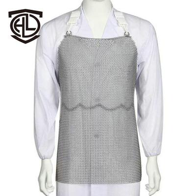 防切防割不锈钢长护MUP围裙可折叠存时间不易生锈钩扣放编织结实