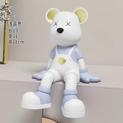 现在创意暴熊客小摆件厅玄关乔电视柜力书柜家居BXT装饰品迁开业