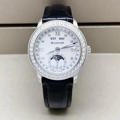 [9.8新]宝珀女装系列原镶钻自动机械手表女士正品2360-4691A-55A