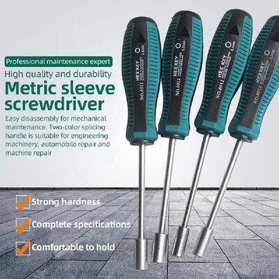 Metal Socket Driver Wrench Screwdriver Hex Nut Key