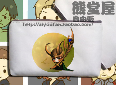 手机手拿包笔袋零钱包化妆包复仇者联盟周边抖森基神洛基loki雷神