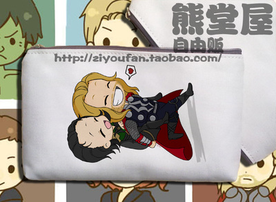 手机手拿包笔袋零钱包化妆包复仇者联盟锤基抖森基神洛基雷神托尔