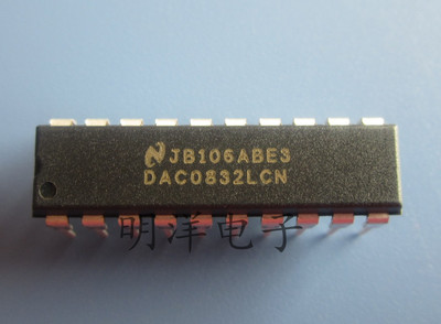 直插  DAC0832LCN 8位数模转换器 DIP-20