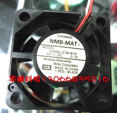 原装 NMB 3510 DC5V 0.1A 1204KL-01W-B19 3.5cm 散热风扇