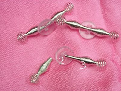 DIY发夹配件 BB夹/双层网纱皱折花边 /兔毛条 1.6元/2副