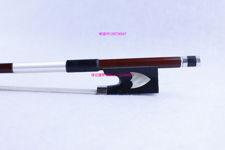 苏州渭塘 进口料 巴西苏木 小提琴弓 雕花 盾牌 琴弓 乌木