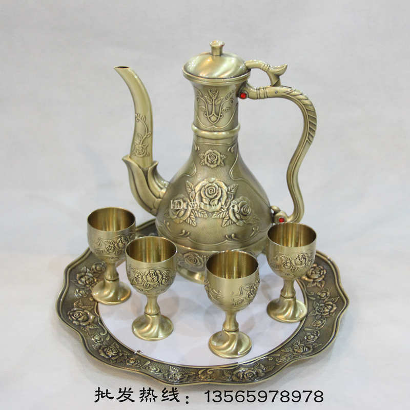 铜酒壶 铜壶 巴基斯坦铜器 铜特色壶