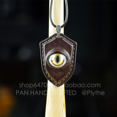 设计师智慧牛皮原宿创意义眼项链