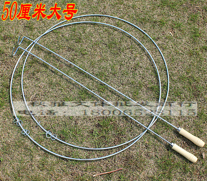 实心滚铁环 50厘米大号推铁环 锻炼平衡力 传统玩具批发 带小环