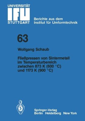 【预订】Fliesspressen Von Sintermetall Im Te...