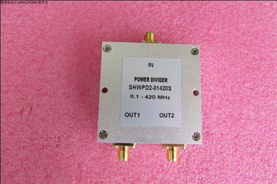 0.1-420MHz 1W SMA N RF 射频同轴 2路 一分二功分器 频率可定制