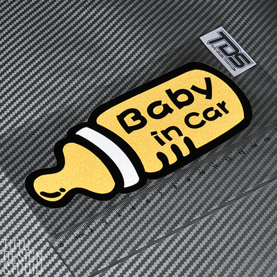 tutu圖圖車貼b款奶瓶贴纸反光贴