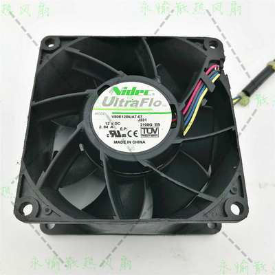 原装日本Nidec V80E12BUA7-07 12V 2.84A 8038 4线大风量暴力风扇