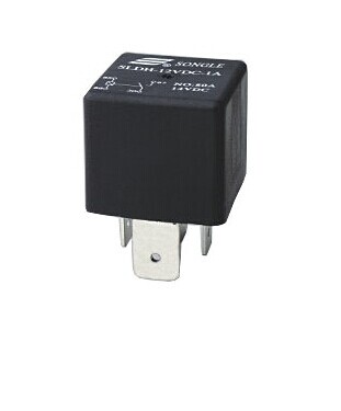 松乐汽车继电器 SLDH-12VDC-1C 一组转换5脚 不带安装柄
