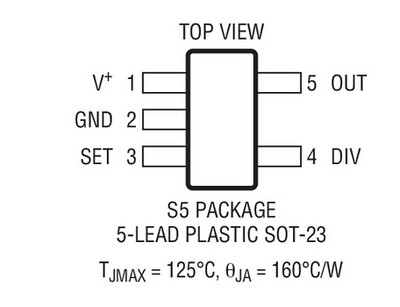 LTC6905CS5-133 LTC6905IS5-133 LTC6905HS5-133 LTC6905-133