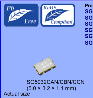 5032 有源贴片晶振 OSC 50M 50MHZ 50.000MHZ EPSON SG5032CAN