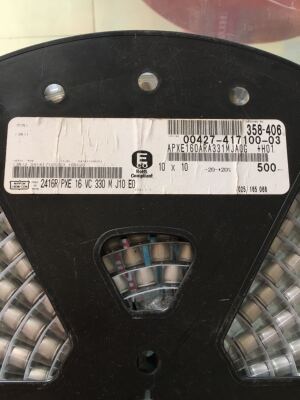 16V330UF电解电容黑金刚原装进口