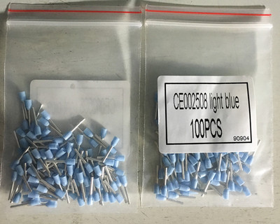 管型端子ce002508针形浅蓝色欧式
