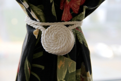 出口欧美单条梅琳窗帘绑带