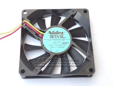 原装NIDEC 8015 12V 0.08A D08R-12TL 投影机风扇 3线 超静音风扇