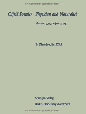 【预订】Otfrid Foerster . Physician and Natu...