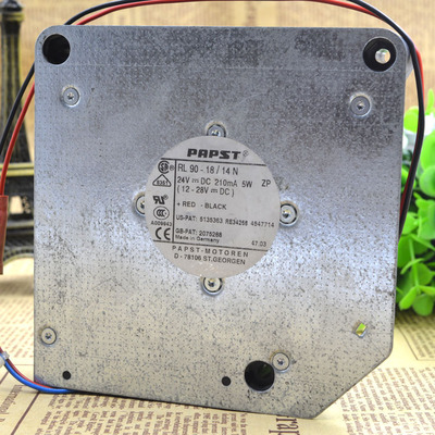 PAPST RL90-18/14N 24V 210MA 5W 2线 120*120*37MM 12037