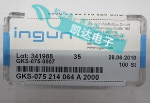 INGUN英钢探针GKS075 214 064A2000（直上四爪头）测试针 弹簧针
