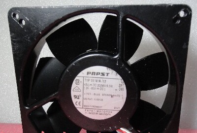 全新原装原装TYP 5118N/12 DC 48V 9.5W 10W 三线 金属耐高温风扇