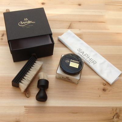 Saphir/莎菲雅 Cordovan 马臀皮护理霜 滋润修复补色 alden 套装
