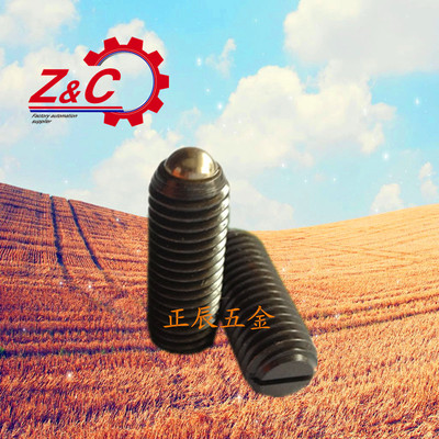 【精品】替代mcmaster Ball-Nose Spring Plungers一字槽球头柱塞