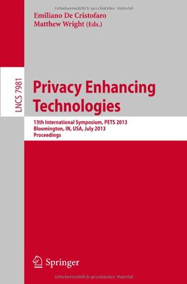 【预订】Privacy Enhancing Technologies