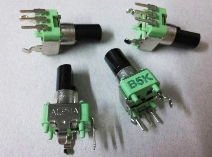 Alpha艾华原装垂直立式3脚可调电位器 变频器旋转电位计 B5K B502_虎窝淘