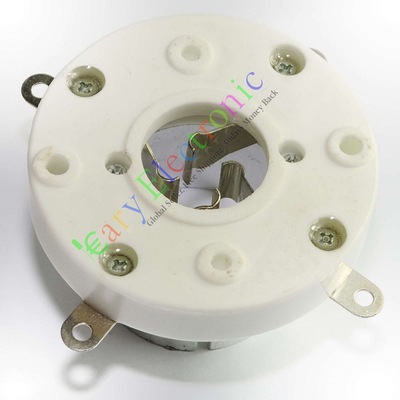 全新四脚陶瓷电子管镀银管座 音响配件搭棚845 805 211 GZC4-3B