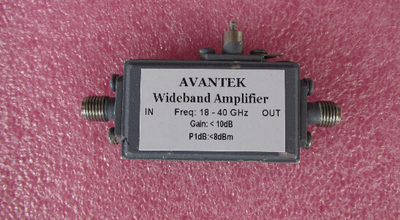 美国Avantek进口 18-40GHz 10dB SMA接头 低噪声微波毫米波放大器